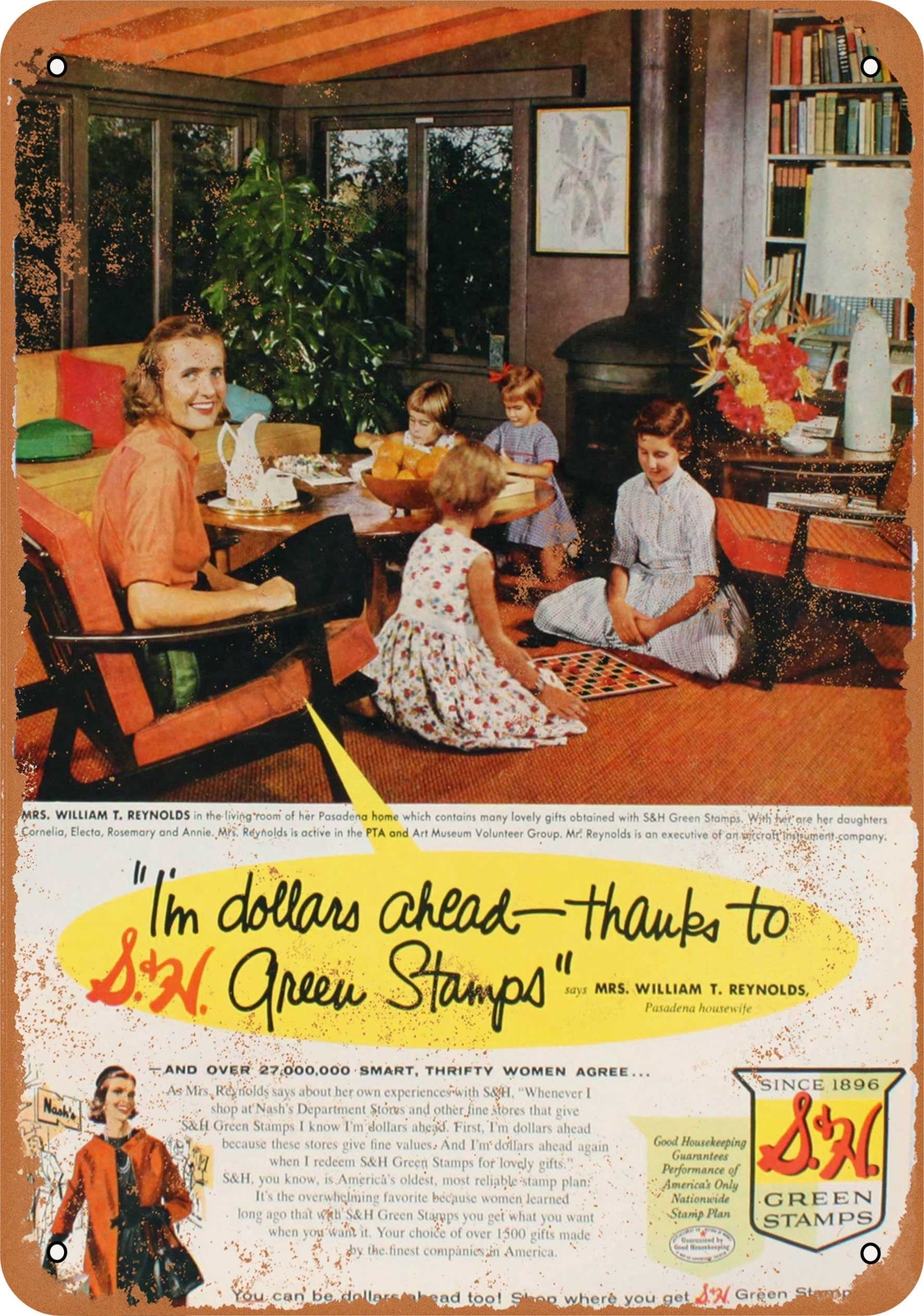 METAL SIGN - 1960 S&H Green Stamps - Vintage Look Reproduction | eBay