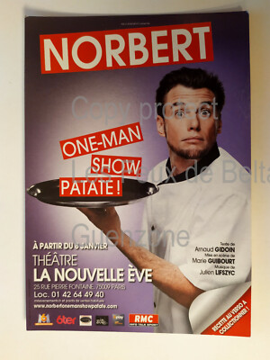 NORBERT ONE MAN SHOW PATATE THEATRE LA NOUVELLE EVE carte postale | eBay