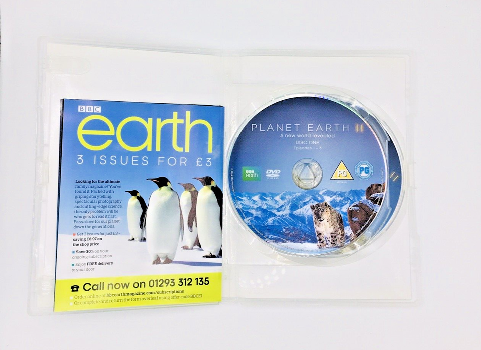 BBC Planet Earth II DVD Narrated by David Attenborough PG 2 Discs VGC ...