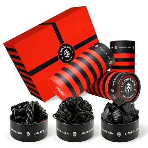 Licorice.com Gourmet Black Licorice Candy Gift Set – Australian Black ...