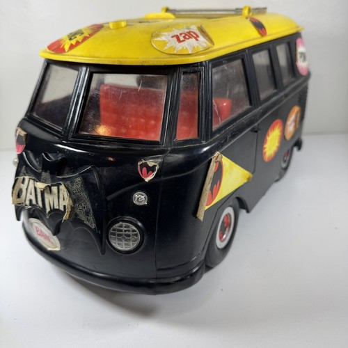Vintage 1975 MEGO Batman Bat Lab Van Volkswagen Bus Toy Rare Incomplete ...