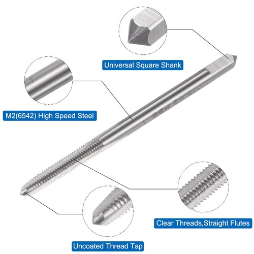 3pcs Metric Hand Tap Set M3 x 0.5 Taper/Plug/Bottom Thread Screw Taps ...