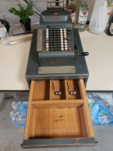 RC ALLEN COMBINATION REGISTER ADDING MACHINE CASH DRAWYER R C ALLEN ...