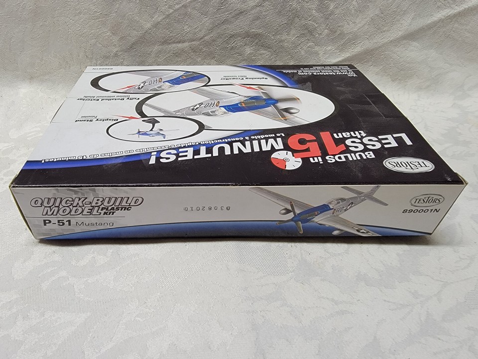 Testors Quick Build P-51 Mustang 1:48 Scale Model Kit Unassembled Age 8 ...
