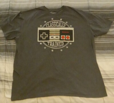 Men's Nintendo Classically Trained T-Shirt Size XXL Short Sleeve Crew ...