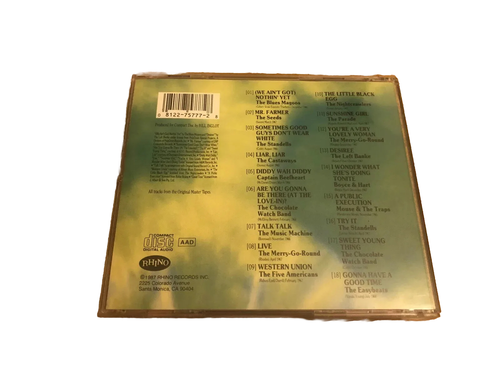 More Nuggets, Vol. 2 by Various Artists (CD, 1987, Rhino (Label ...