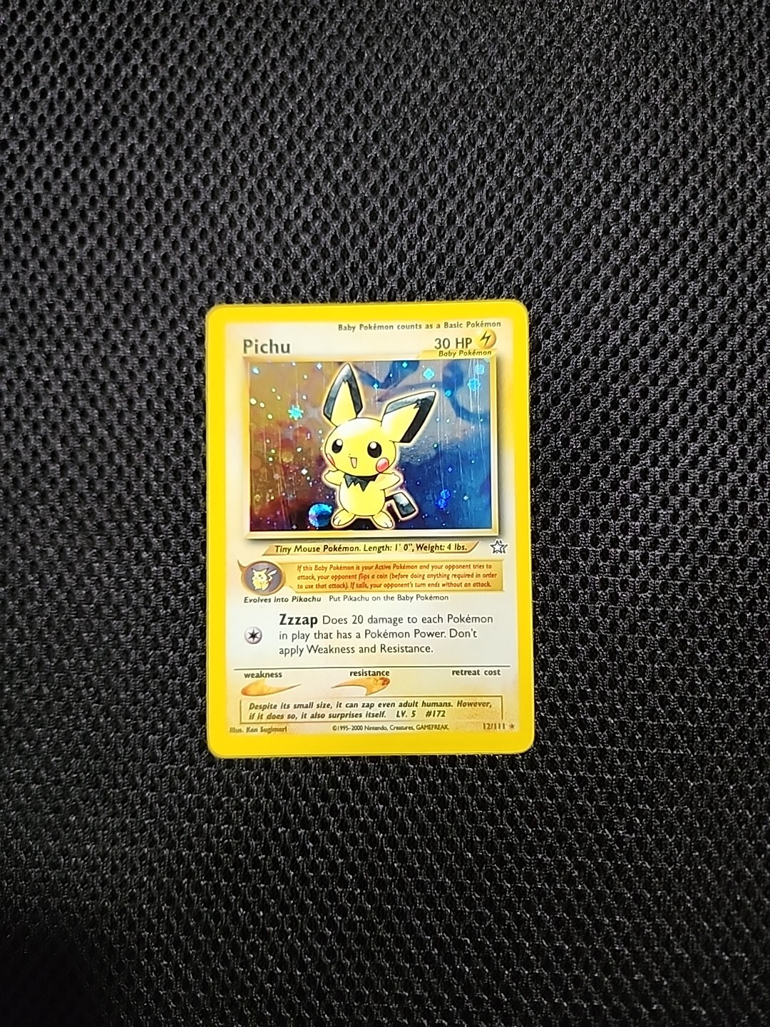 Pokémon TCG Pichu Neo Genesis 12/111 Holo Unlimited Holo Rare | eBay