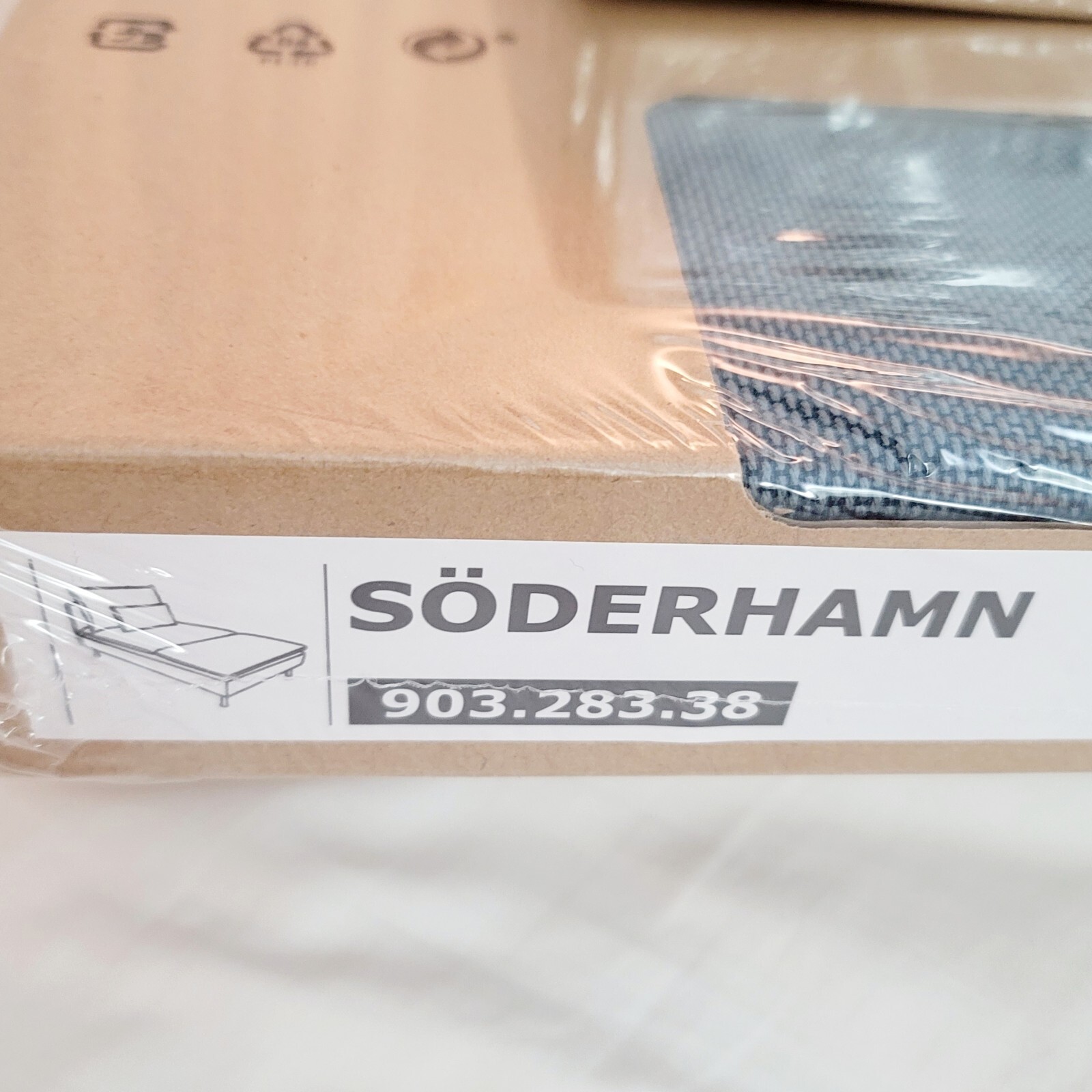 IKEA SODERHAMN Chaise Section Cover Finnsta Turquoise 903.283.38 ...