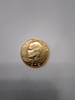 1972 D GOLD PLATED COIN NICE SHAPE | eBay