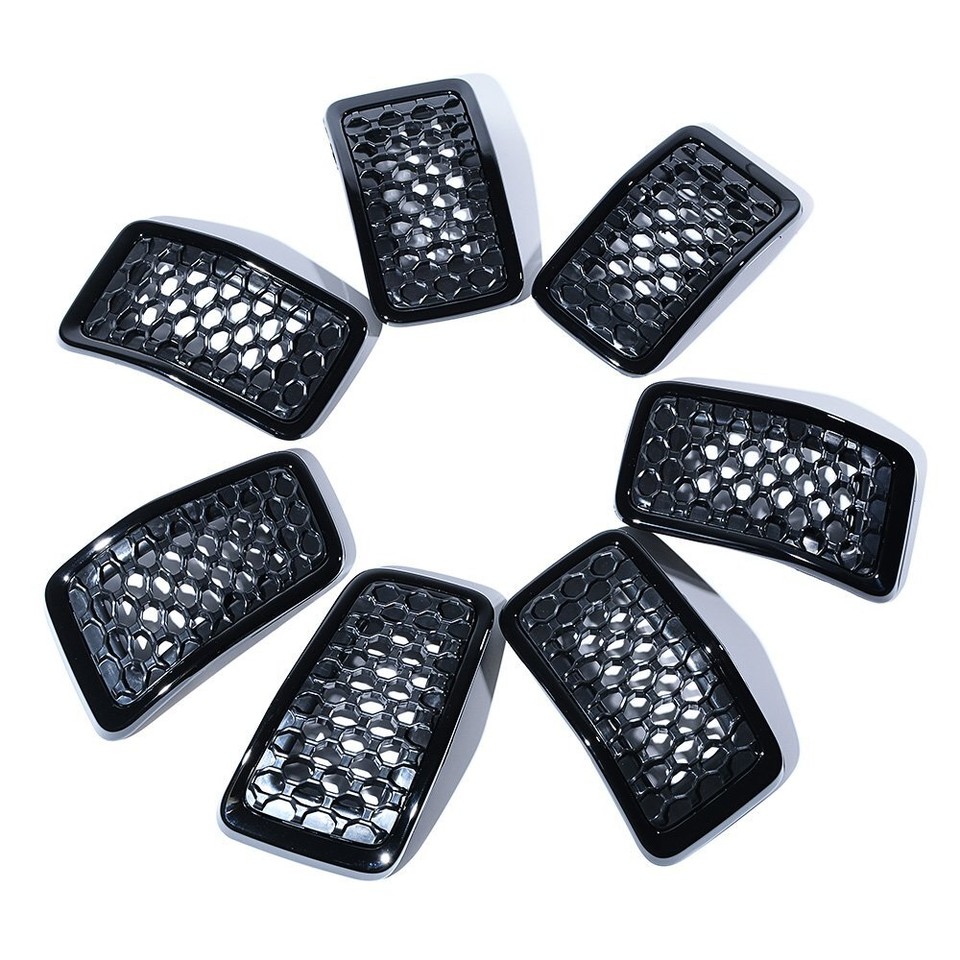 For 2019-2023 Jeep Cherokee Honeycomb Mesh Front Grill Inserts Gloss ...