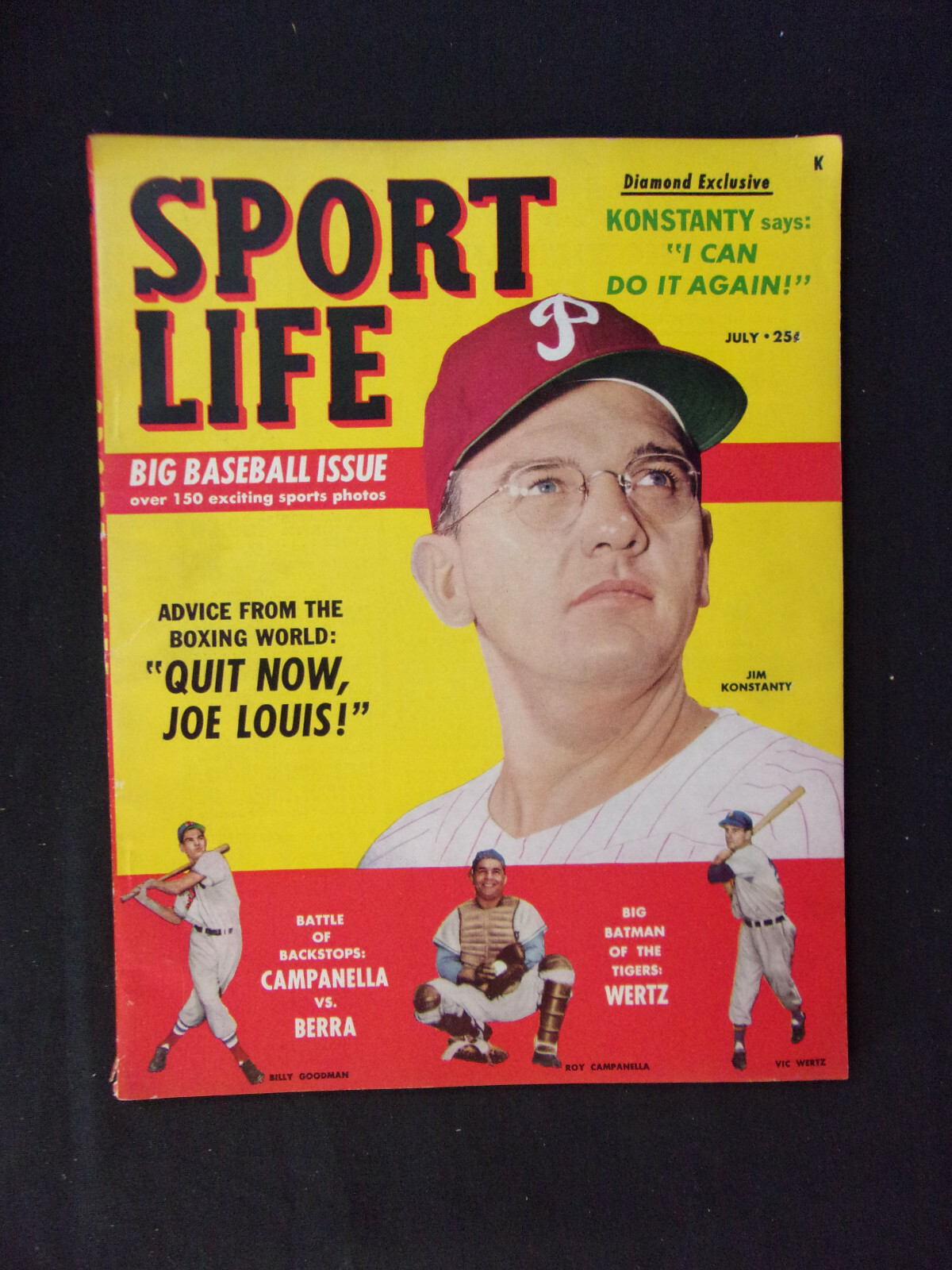Vintage July1951 Sport Life Magazine Jim Konstanty Phillies Cover 34 | eBay