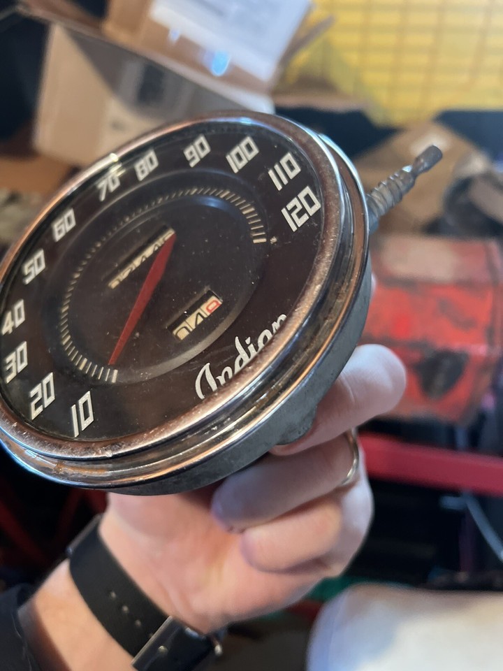 1950s Indian Motorcycle Speedometer | Vintage | Indian