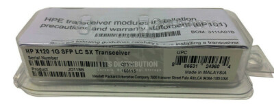 JD118B I Genuine HP New Sealed X120 1G SFP LC SX Transceiver Module | eBay