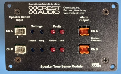 Crest Audio CC-STS Speaker Tone Sense Module For Power Amplifier ...