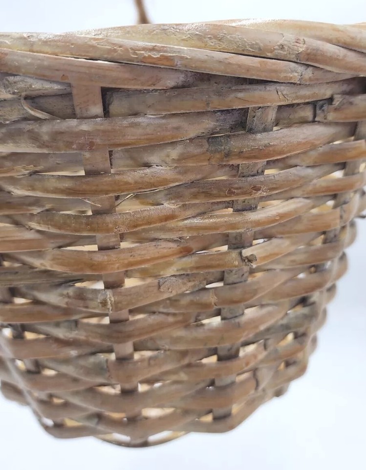 3 Pcs Hanging Basket Natural Woven Rattan/Wicker/Bamboo/Straw/Twine 10 ...