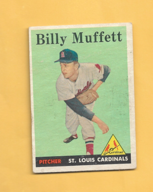 1958 Topps Billy Muffett #143 St. Louis Cardinals G/VG FREE SHIPPING | eBay