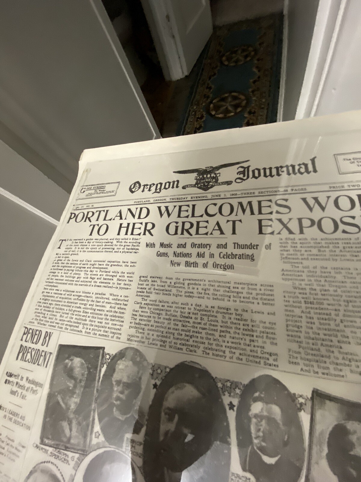 Historic Front Page Newspaper '' The Oregon Journal" 1905- 1906 VOL. IV ...