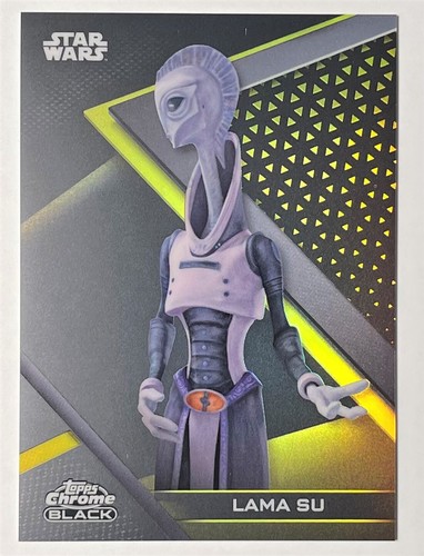 2022 Topps Chrome Black Star Wars Lama Su Gold /50 | eBay