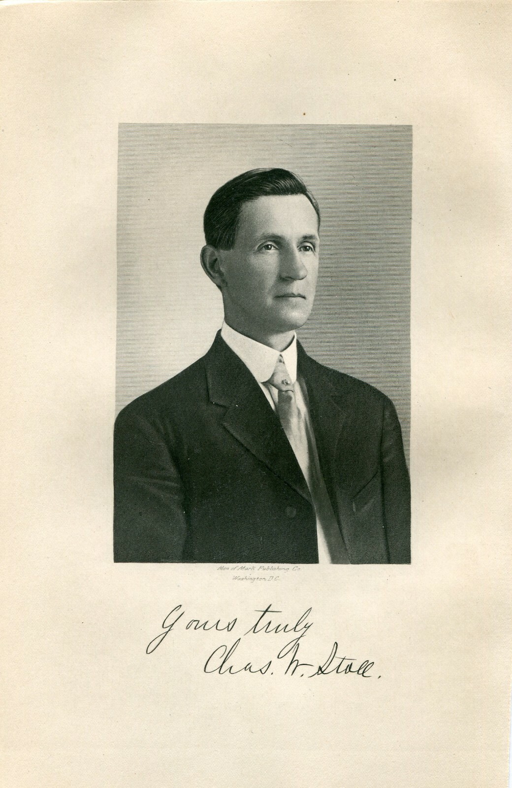 1908 STEEL ENGRAVING CHARLES W STOLL MAYOR KINGSTREE SC LAWYER | eBay