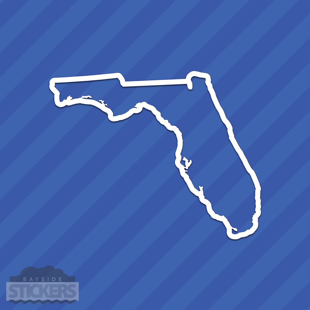 Florida FL State Outline Vinyl Decal Sticker | eBay