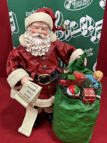 Christmas San Francisco Music Box Santa Claus Is Coming To Town EXLENT ...