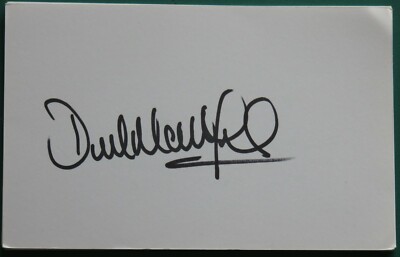 Derek Mountfield Signed Index Card Everton Aston Villa Wolves Walsall ...