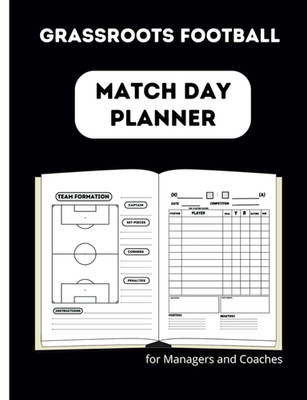 Grassroots Football Match Day Planner for managers & Coaches | eBay UK
