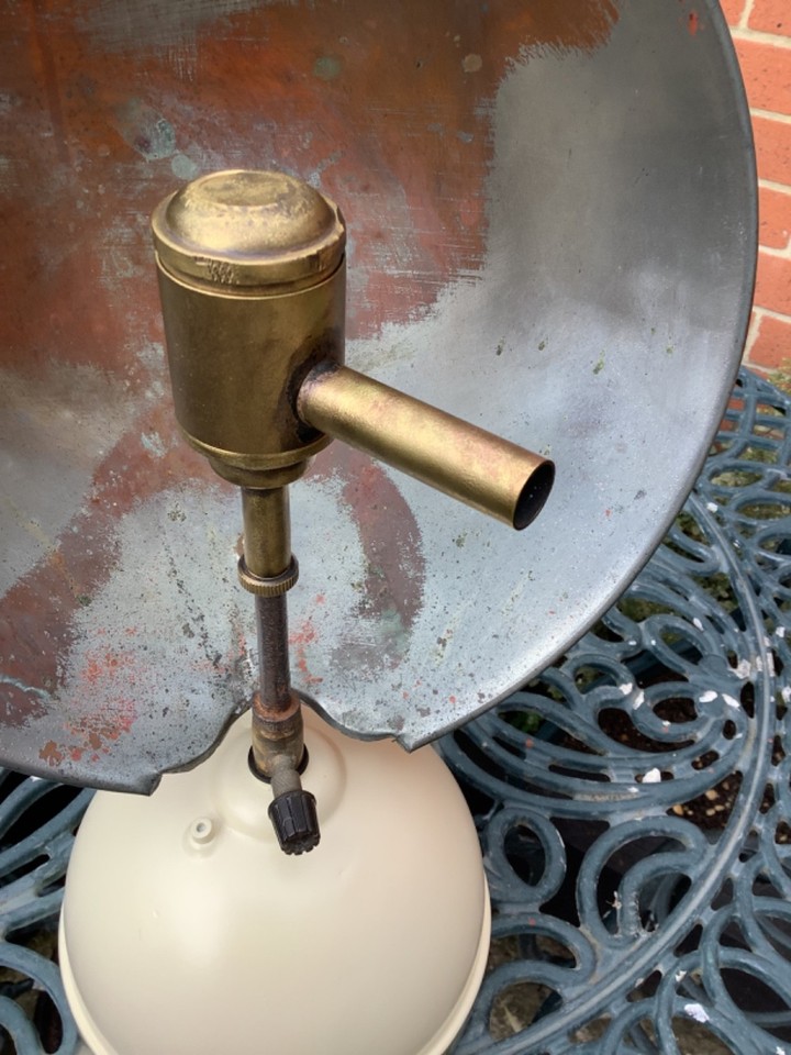 VINTAGE ORIGINAL TILLEY LAMP R1 RADIATOR/HEATER BASE WITH HANDLE & STOP ...