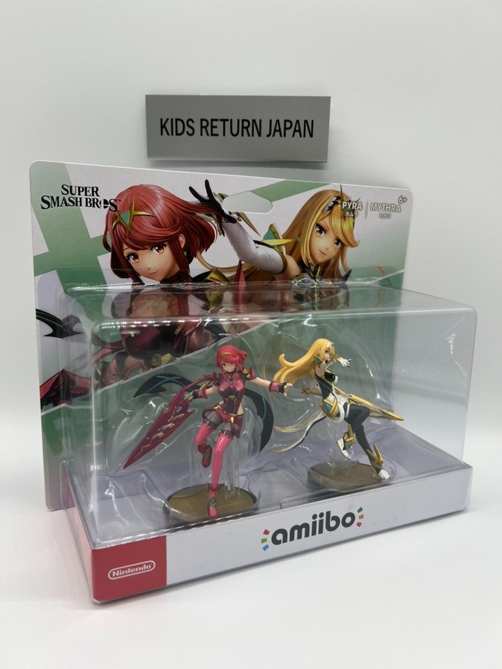 Amiibo Pyra Mythra Double Set Smash Bros Ultimate Homura Hikari Figure ...