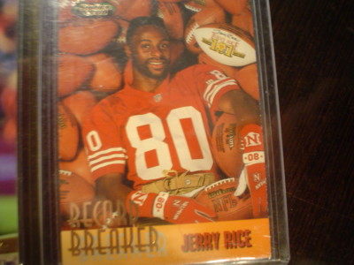 JERRY RICE 49ERS 1993 TOPPS STADIUM CLUB RECORD BREAKER UER NNO FTBL ...