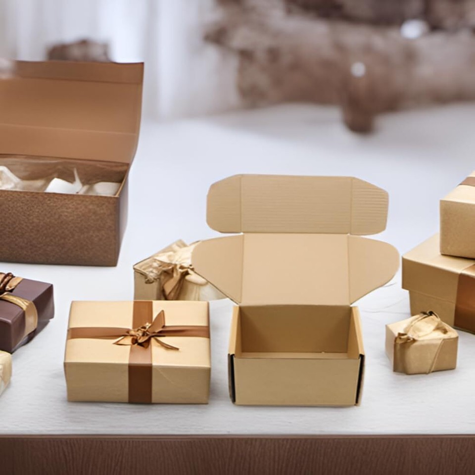 6x4x3 Inch Small Shipping Boxes 25 Pack Brown Cardboard Boxes Standard ...