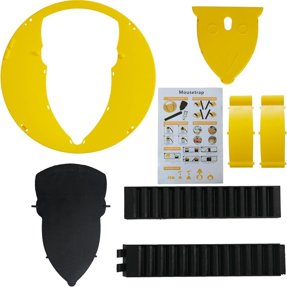 Flip N Slide Mouse / Rat Trap Bucket Lid Catcher with Ramp Mousetrap ...