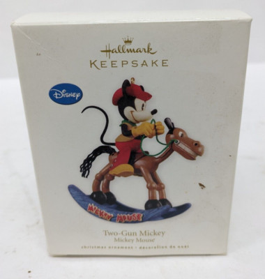 Hallmark Keepsake Christmas Ornament QXD1103 Two Gun Mickey | eBay