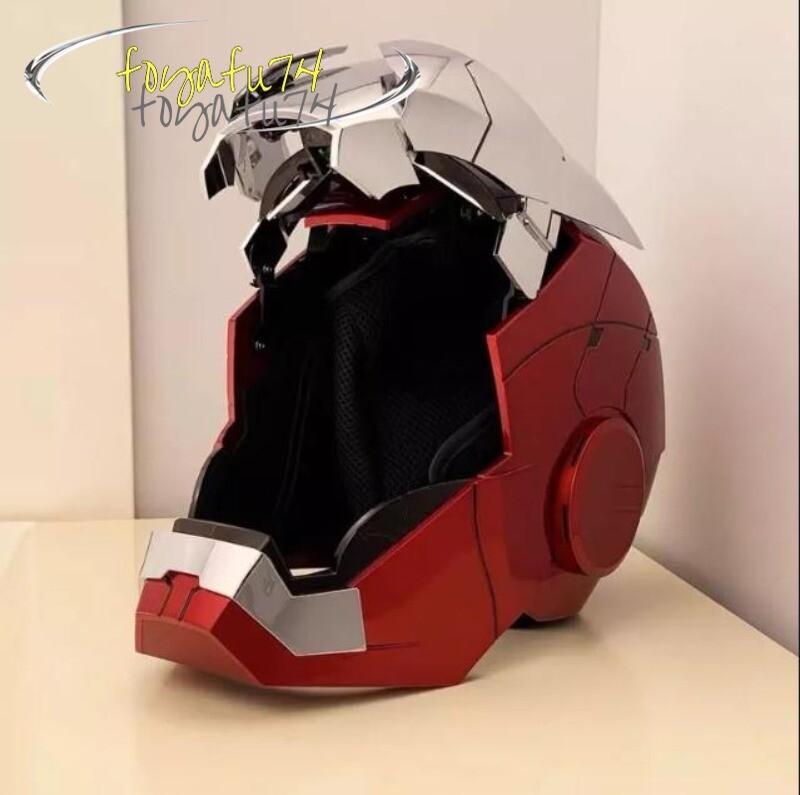 US Autoking Iron Man Helmet MK5 1/1 Voice-controlled Mask Transform ...