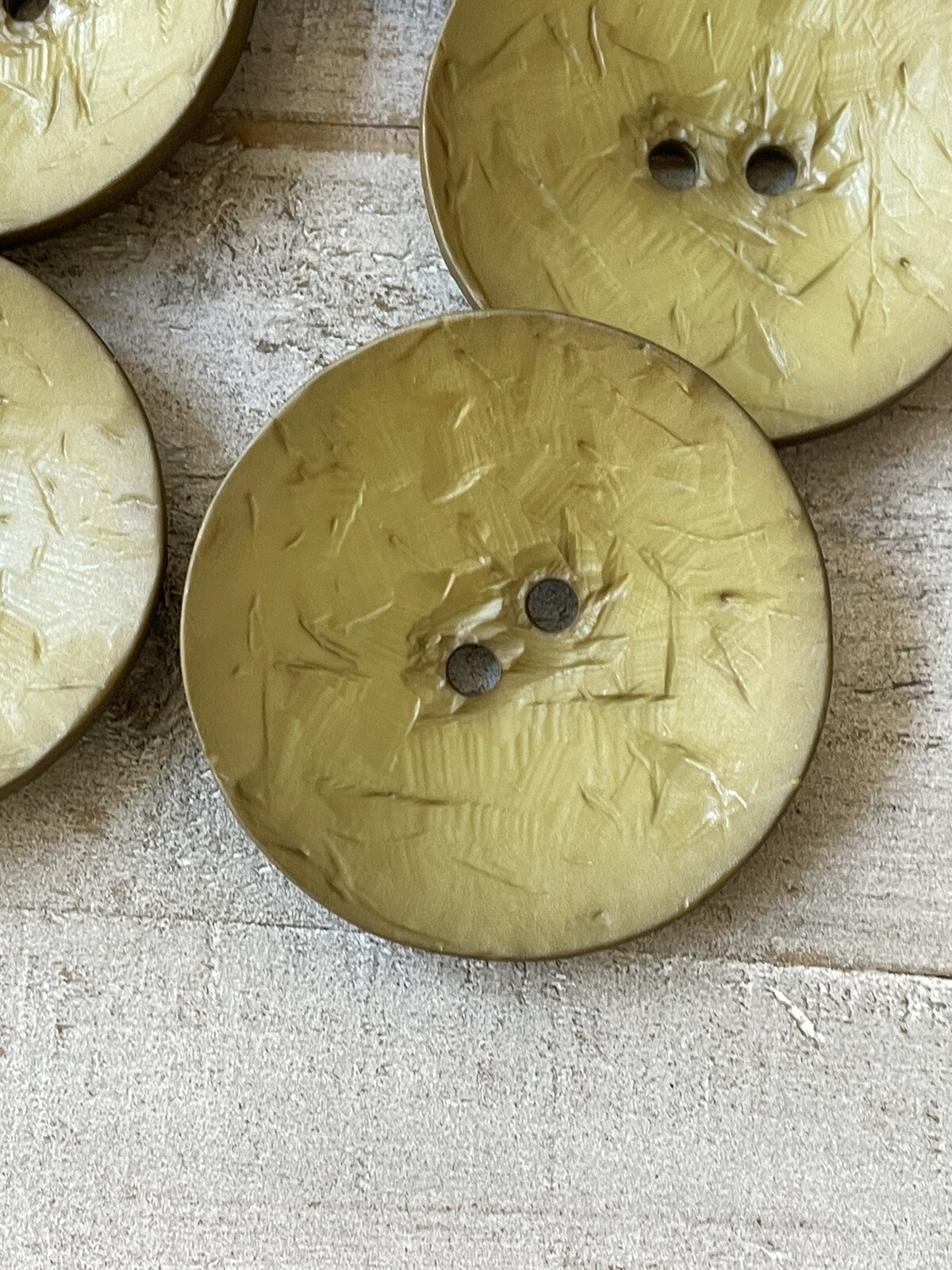 DILL BUTTONS #410037 FASHION--2 HOLE--60mm Olive - 6 PIECES | eBay