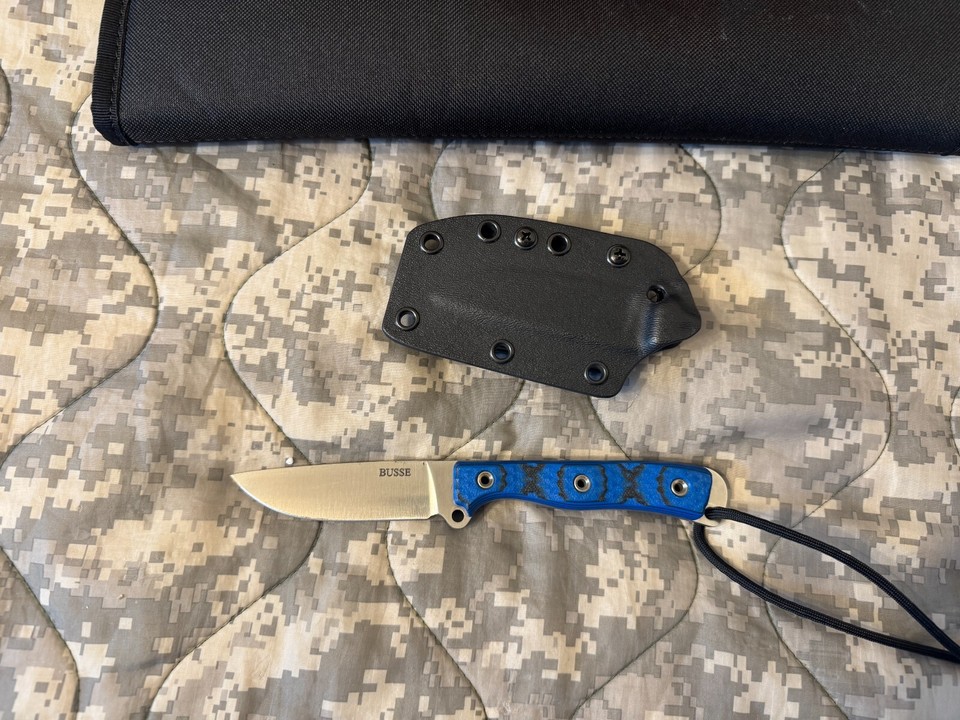 Busse Mini Mean Street, Satin blade with G10 handles | eBay