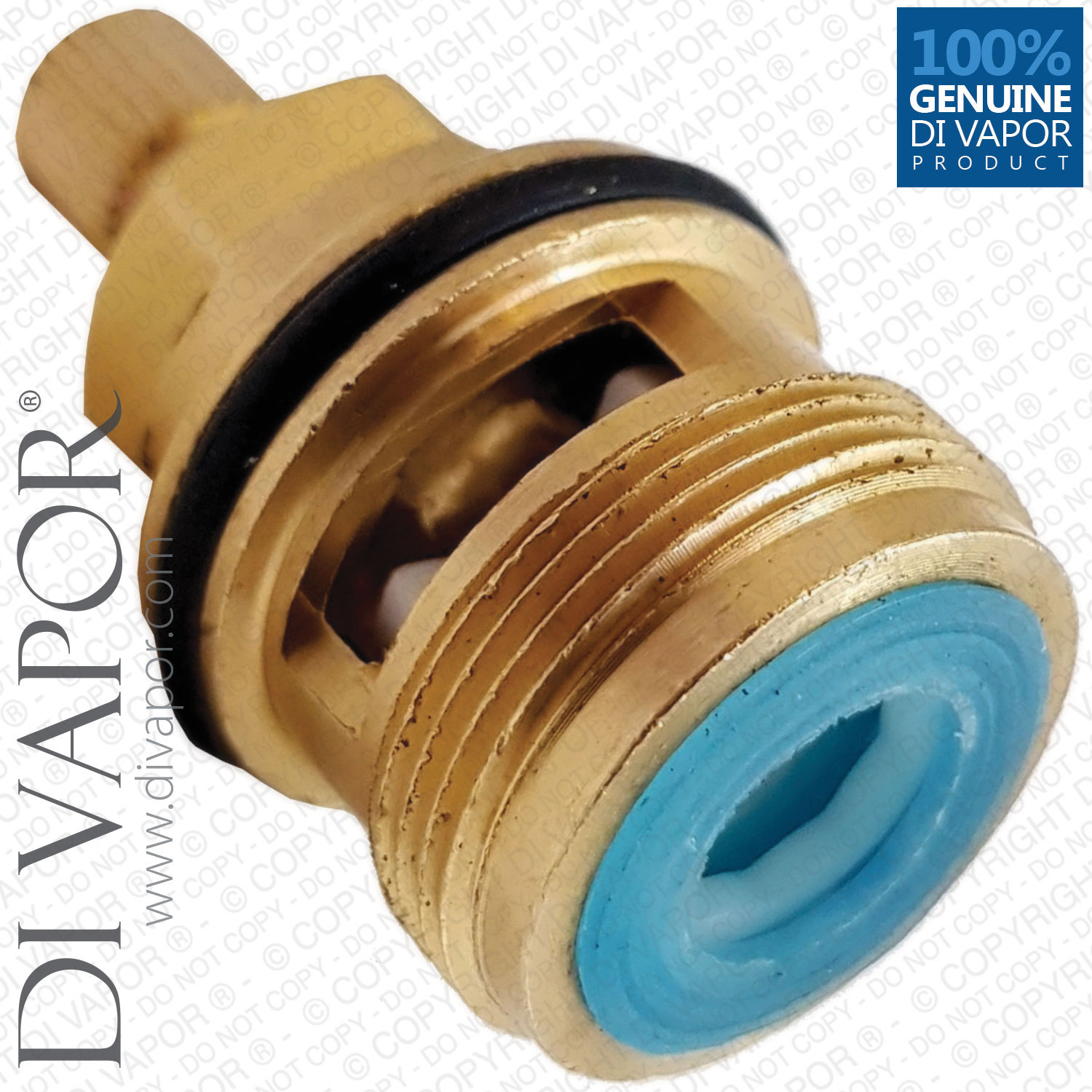 Ceramic Tap Gland Cartridge - 1/2" BSP, 1/4 Turn Clockwise Close - 39mm ...