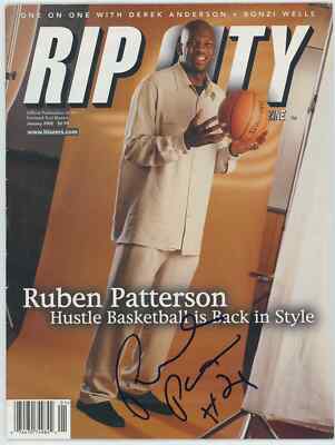 Ruben Patterson Signed 2002 Portland Trail-Blazers Program. | eBay