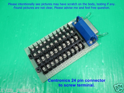 Centronics 24 pin to screw terminal as 1st photo, Promotion. | eBay