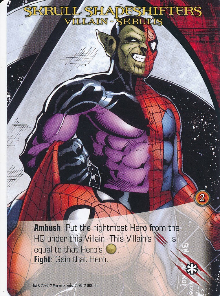 SKRULL SHAPESHIFTERS Upper Deck Marvel Legendary VILLAIN SKRULLS | eBay