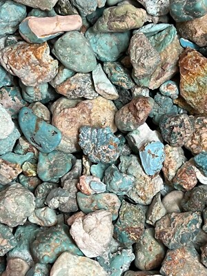Stabilized Turquoise Rough 2 pounds of American Turquoise Cutting rough ...