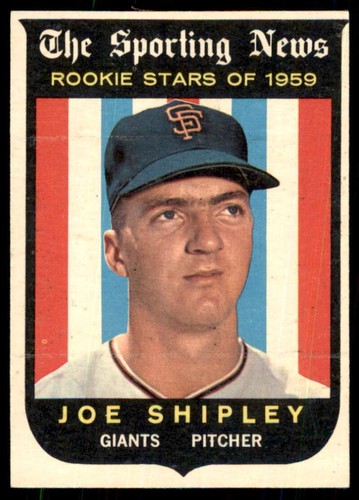 1959 TOPPS JOE SHIPLEY SAN FRANCISCO GIANTS #141 ROOKIE RC VG-EX X1870 ...