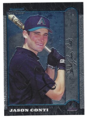 1999 Bowman Chrome Baseball #162 Jason Conti IP autograph signed card ...