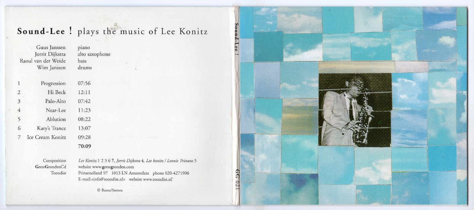 Guus Janssen - Sound-Lee! Music of Lee Konitz, Dijkstra/van der Weide ...