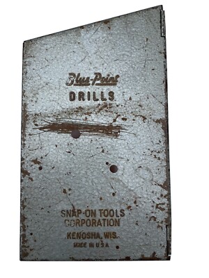 Snap On Machinist Tools VINTAGE Folding STEEL Drill Bit BLUE POINT ☆US ...