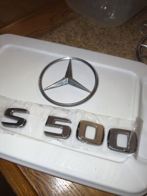 94 95 96 97 98 99 00 01 02 03 04 05 MERCEDES S500 REAR EMBLEM LOGO ...
