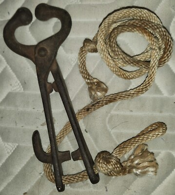 BULL RING LEAD ROPE BARBARIC NOSTRIL CLAMP WESTERN DECOR TACK Vintage ...