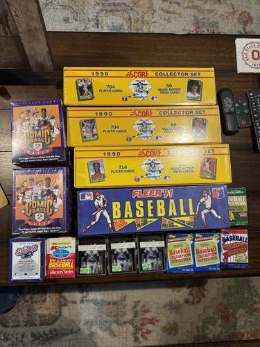Baseball Cards Collector Set Lot Score 1990 Fleer 1991, Comic Ball 2 ...