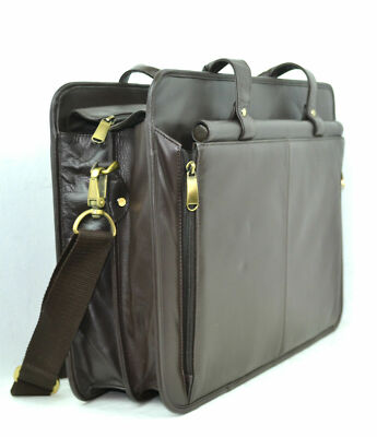 WILSON'S LEATHER BROWN GENUINE LEATHER SHOULDER SATCHEL MESSENGER ...