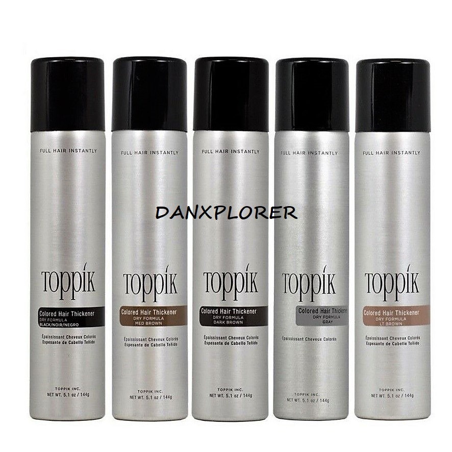 Toppik Color Hair Thickener 5.1oz (BLACK/ DARK/ MEDIUM/ LIGHT BROWN ...